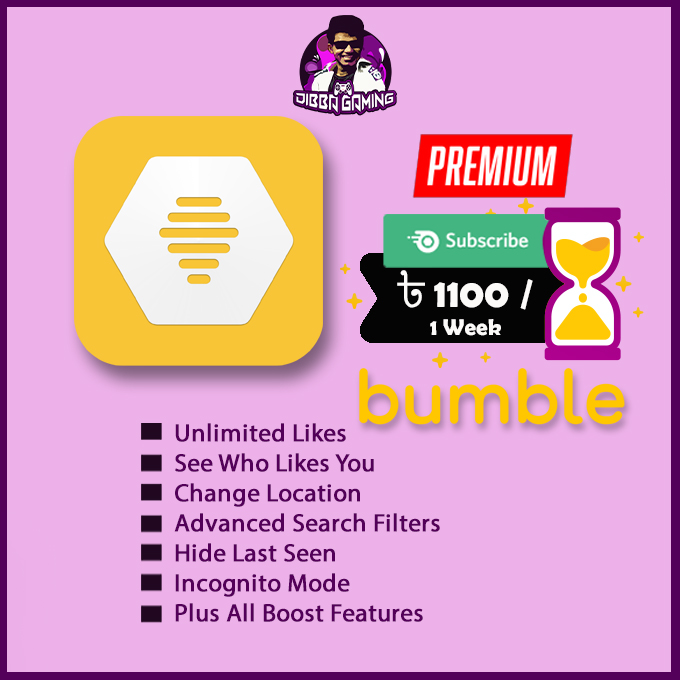 Bumble Subscription in Bangladesh 🇧🇩 - Dibba Gaming